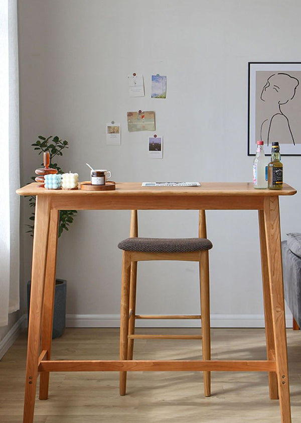 Minimalist Solid Wood Counter Table | nichinichi.sg