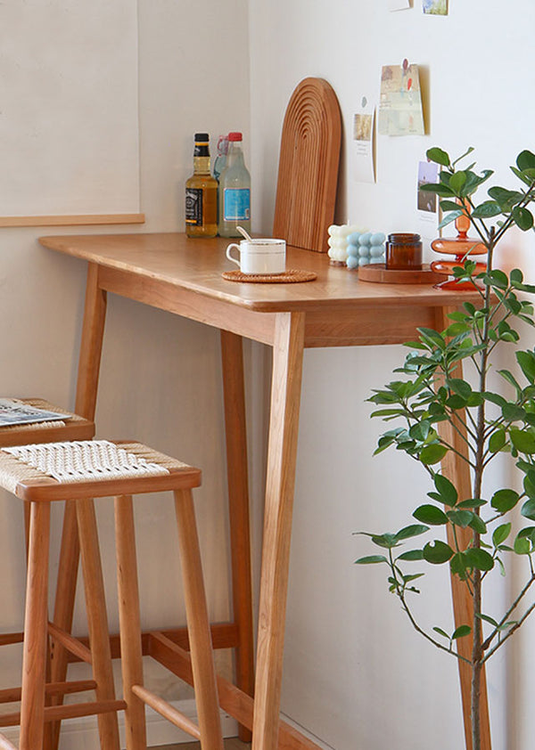 Minimalist Solid Wood Counter Table | nichinichi.sg
