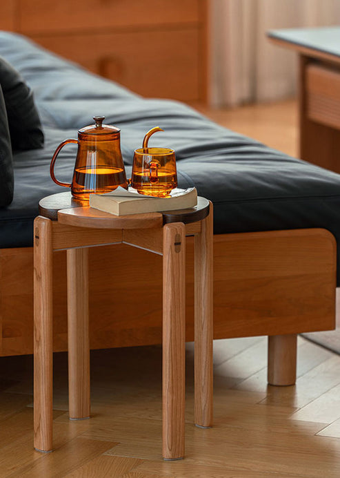 Clover Solid Wood Stackable Stool – nichinichi