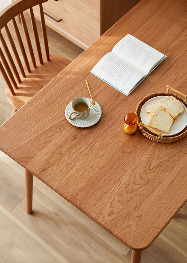 Modern Long Solid Wood Dining Table | nichinichi.sg