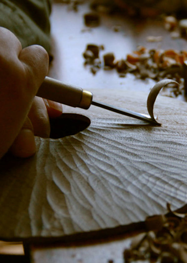 Kovo E27 Wooden Pendant Light (Hand-carved) – nichinichi